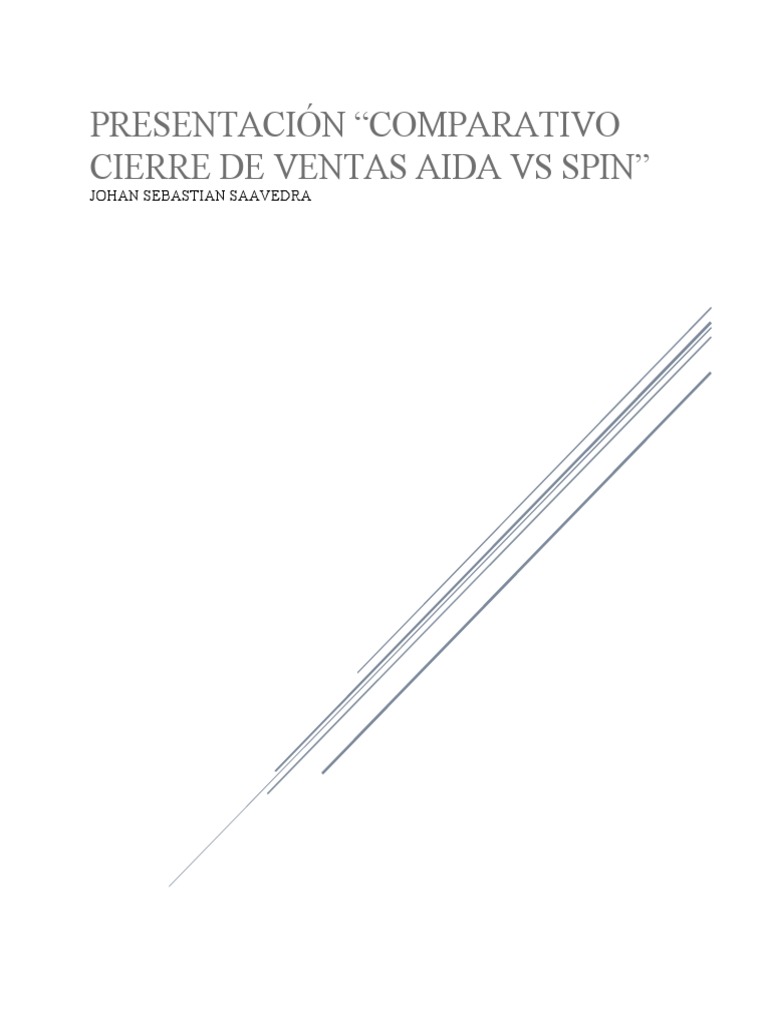 Comparativa Ventas AIDA vs SPIN | PDF | Business | Marketing