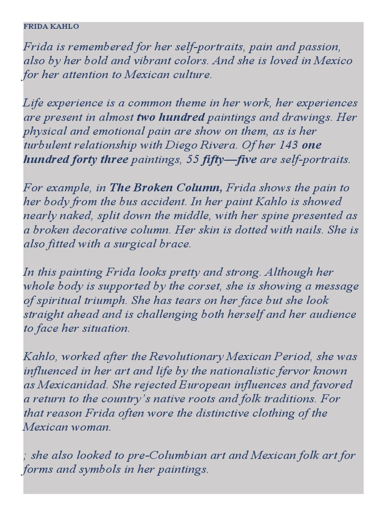 Frida Kahlo - Expo | PDF | Social Science