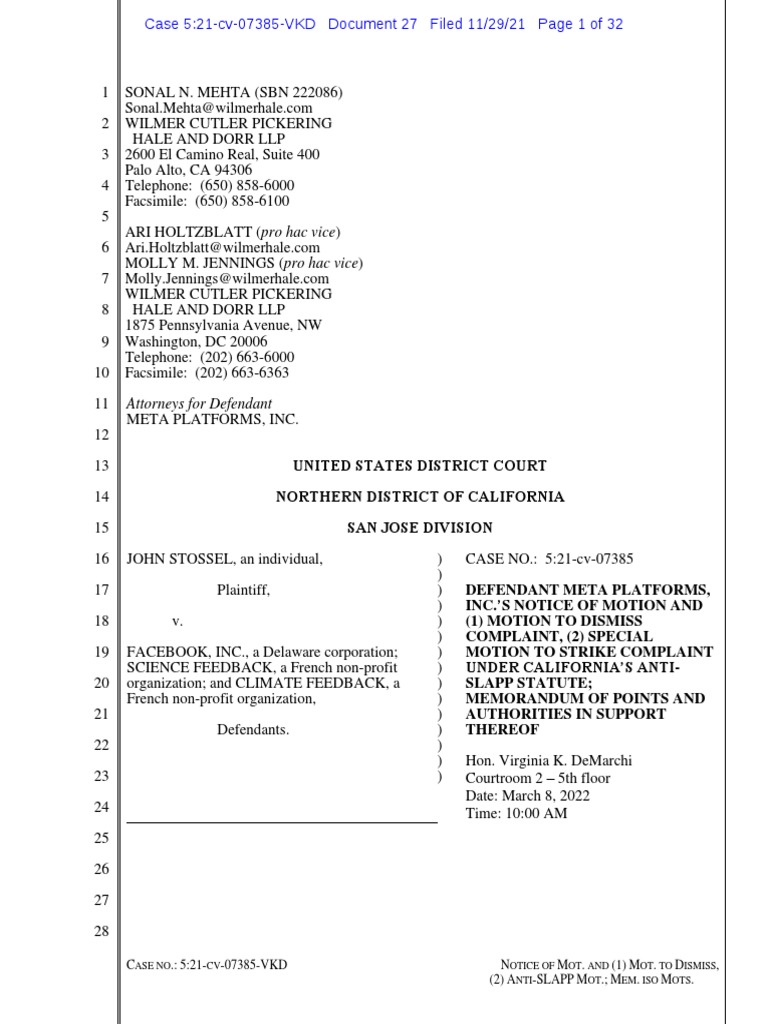 Facebook Admits Its Fact Check Is Opinion Page 2 | PDF | Defamation ...
