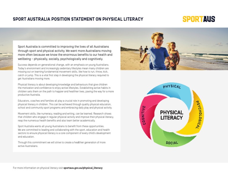 Physical Literacy Framework - Postion Statement | PDF
