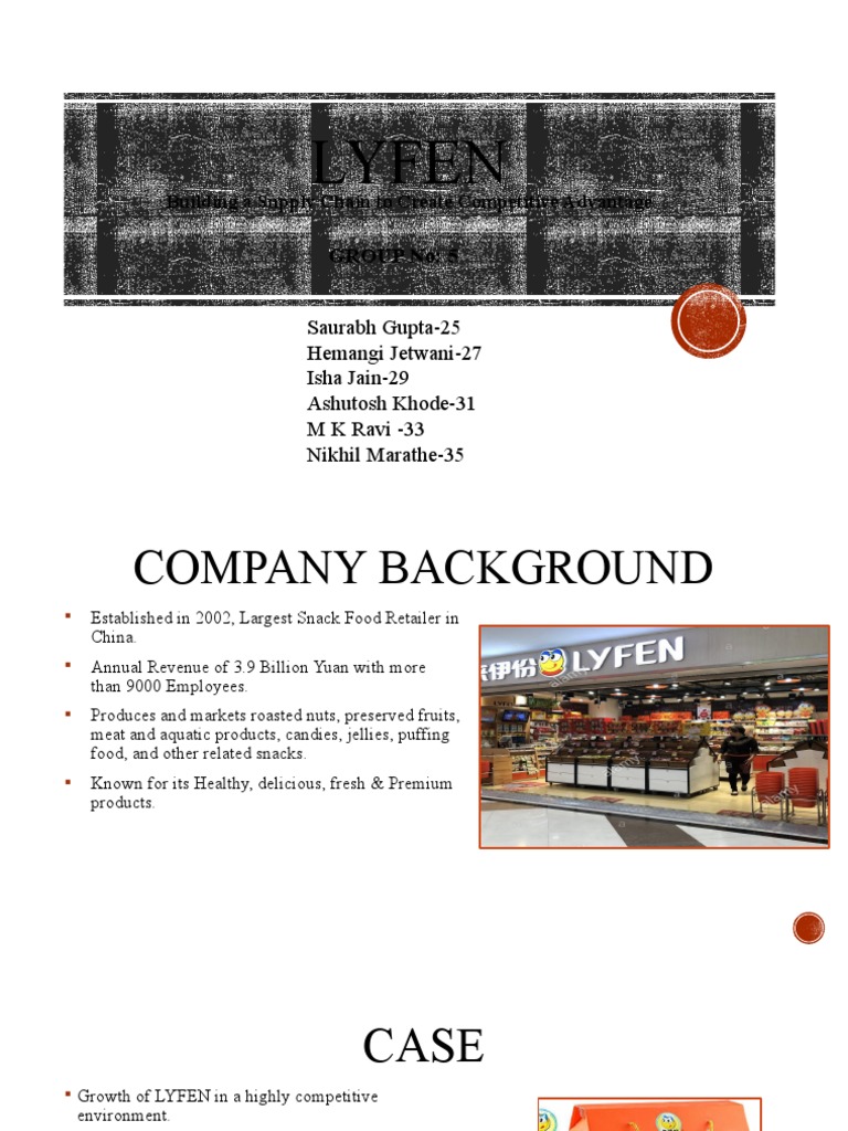 Lyfen: Group No: 5 | PDF | Supply Chain | Business Process