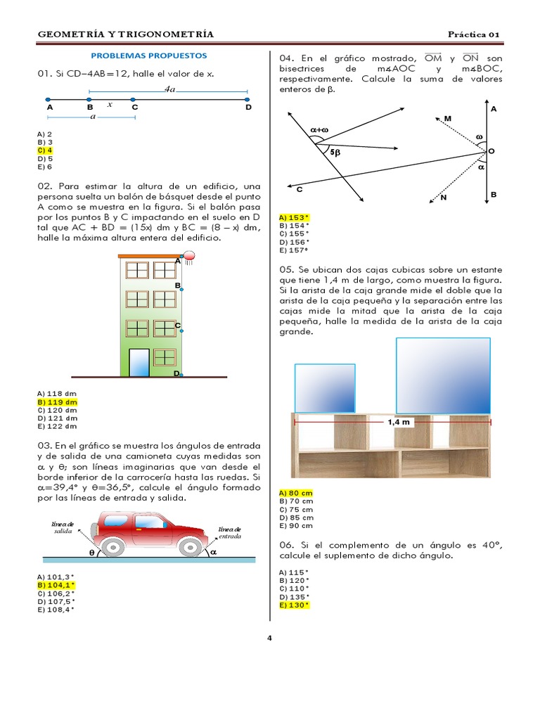 Títulos precisos para documentos sobre geometría y trigonometría | PDF ...