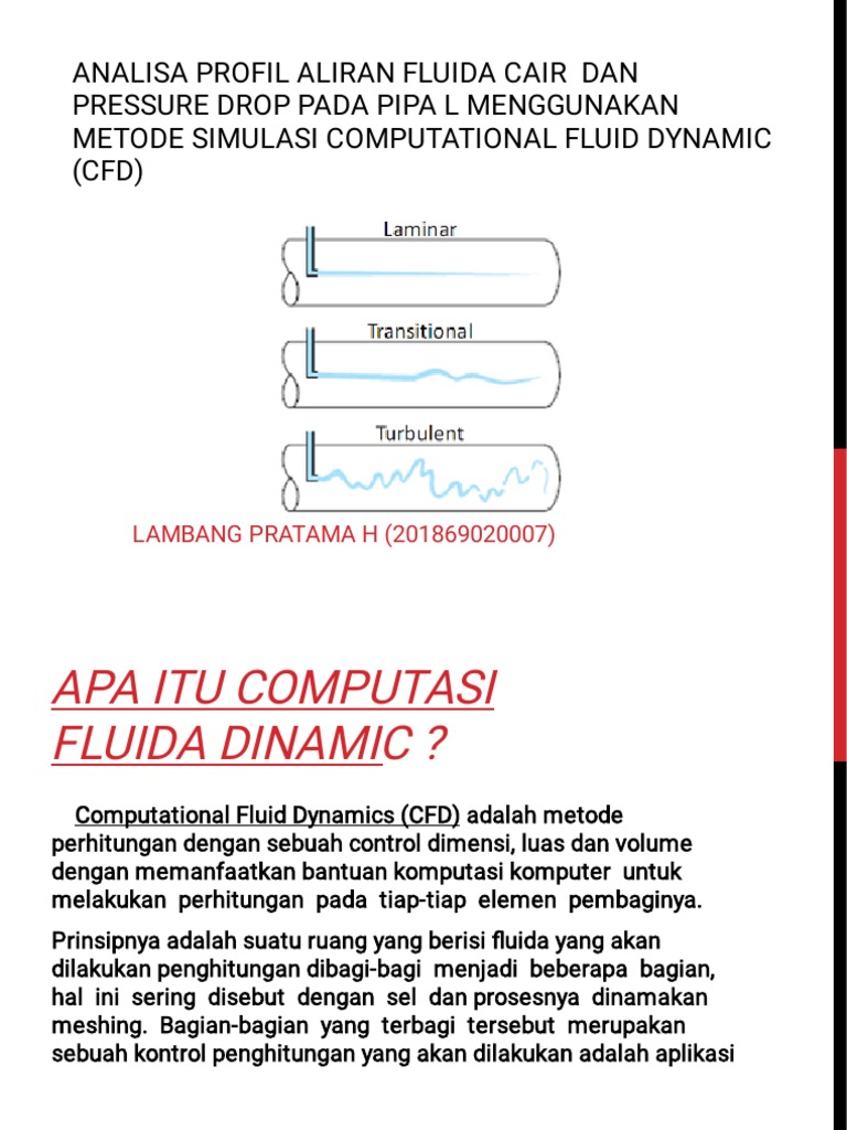 Analisa Profil Aliran Fluida Cair Dan Pressure Drop | PDF | Sains ...
