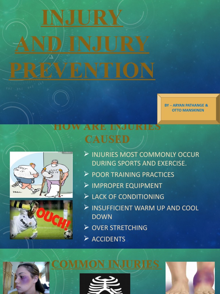 Injury and Injury Prevention: by - Aryan Pathange & Otto Manskinen ...
