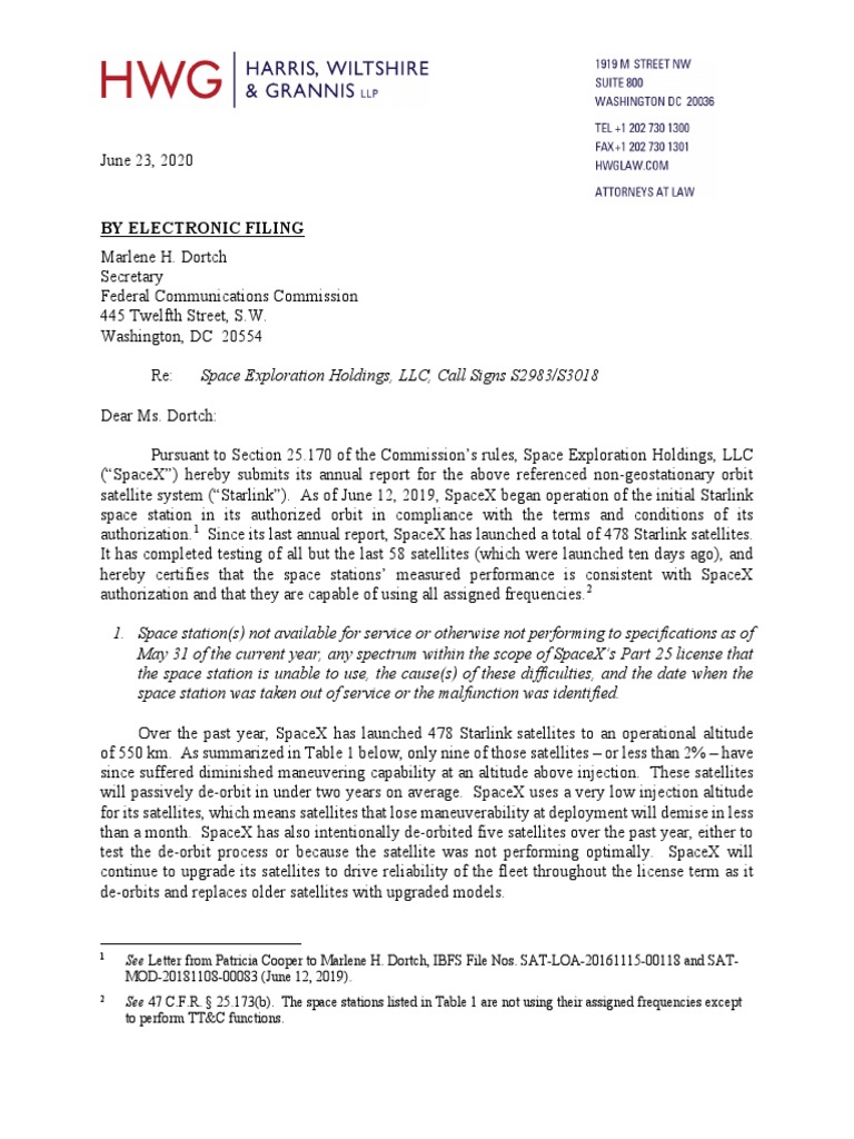 SpaceX Annual Report | PDF | Satellite | Space X