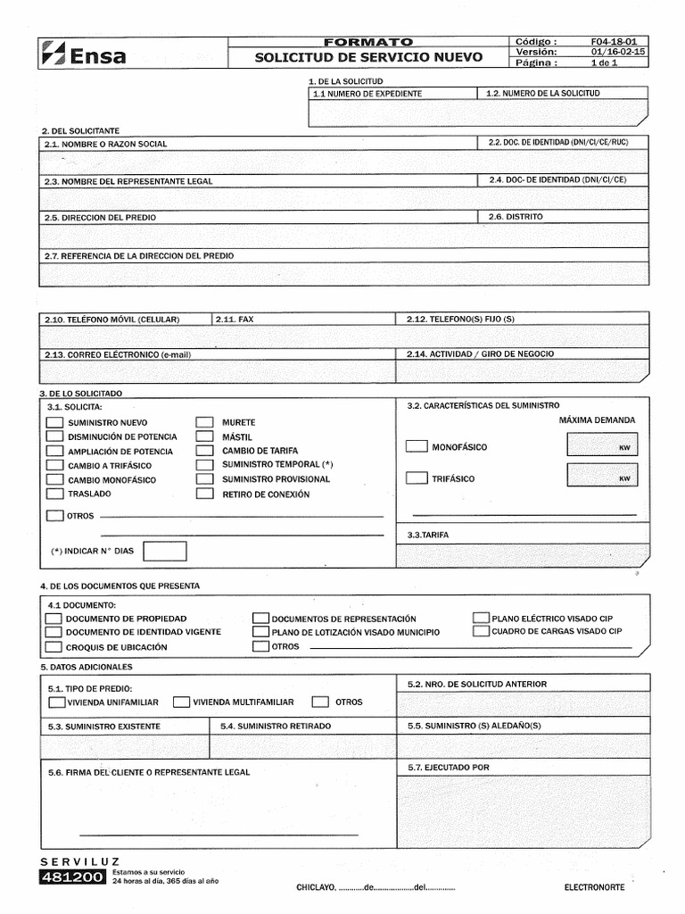 Solicitud Ensa | PDF