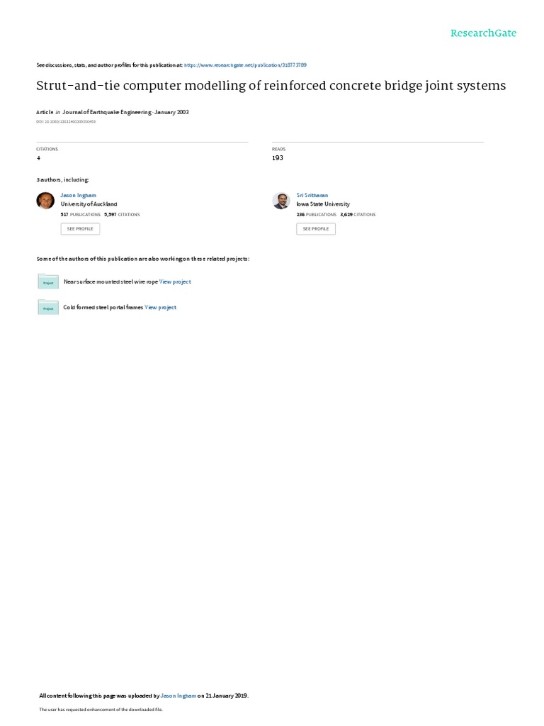 Super T - Strut and Tie Model | PDF | Strength Of Materials | Stress ...