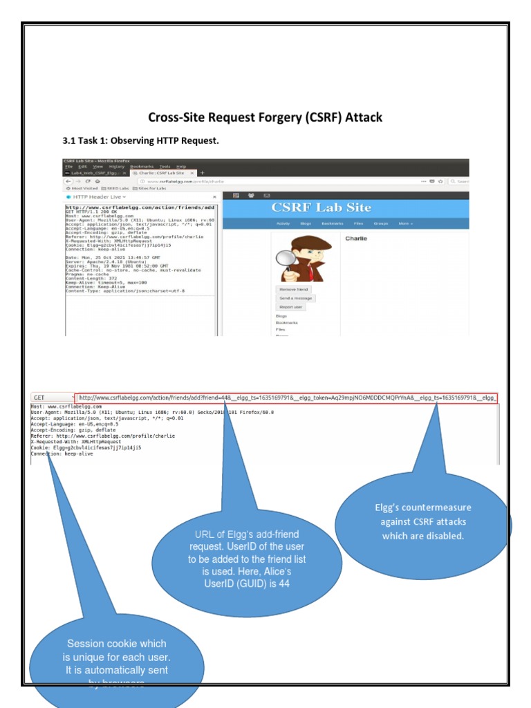Cross-Site Request Forgery (CSRF) Attack: 3.1 Task 1: Observing HTTP ...