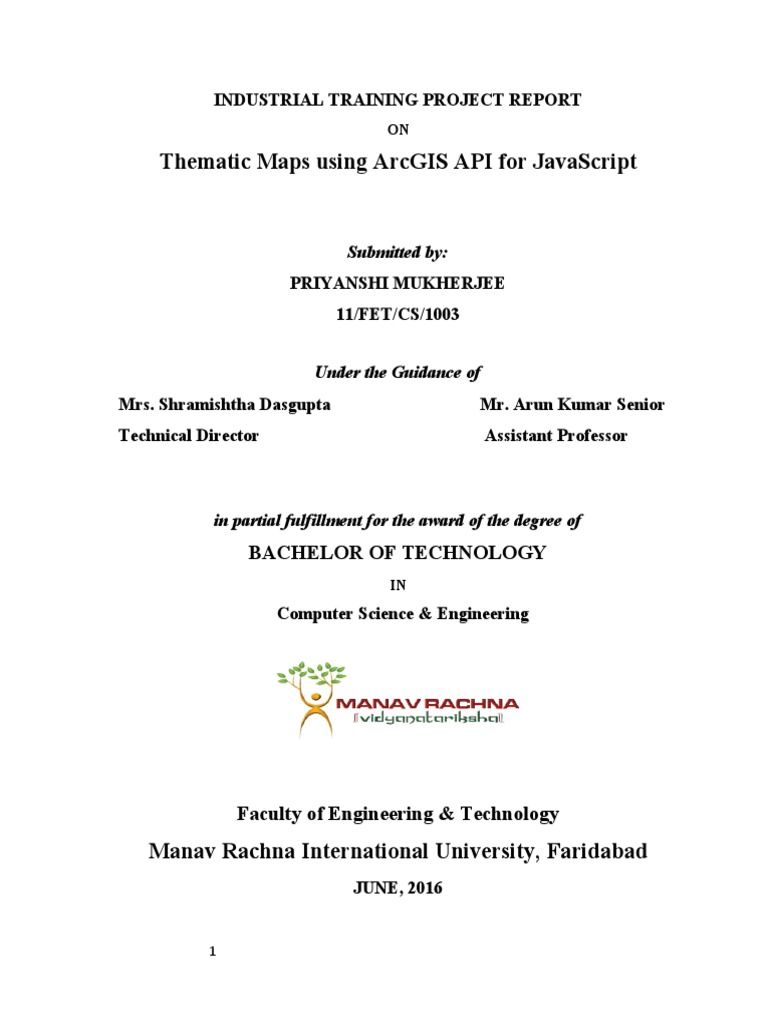 Industrial Training Project Report Thema | PDF | Computing | Information Technology