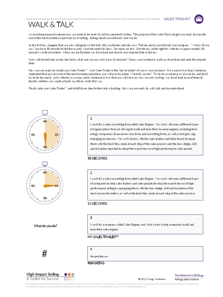 Walk & Talk: Sales Toolkit | PDF | Sales | Public Sphere
