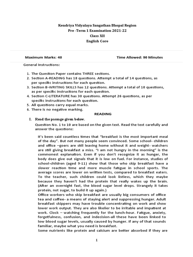 Q Paper Set C | PDF | Literacy | Teachers