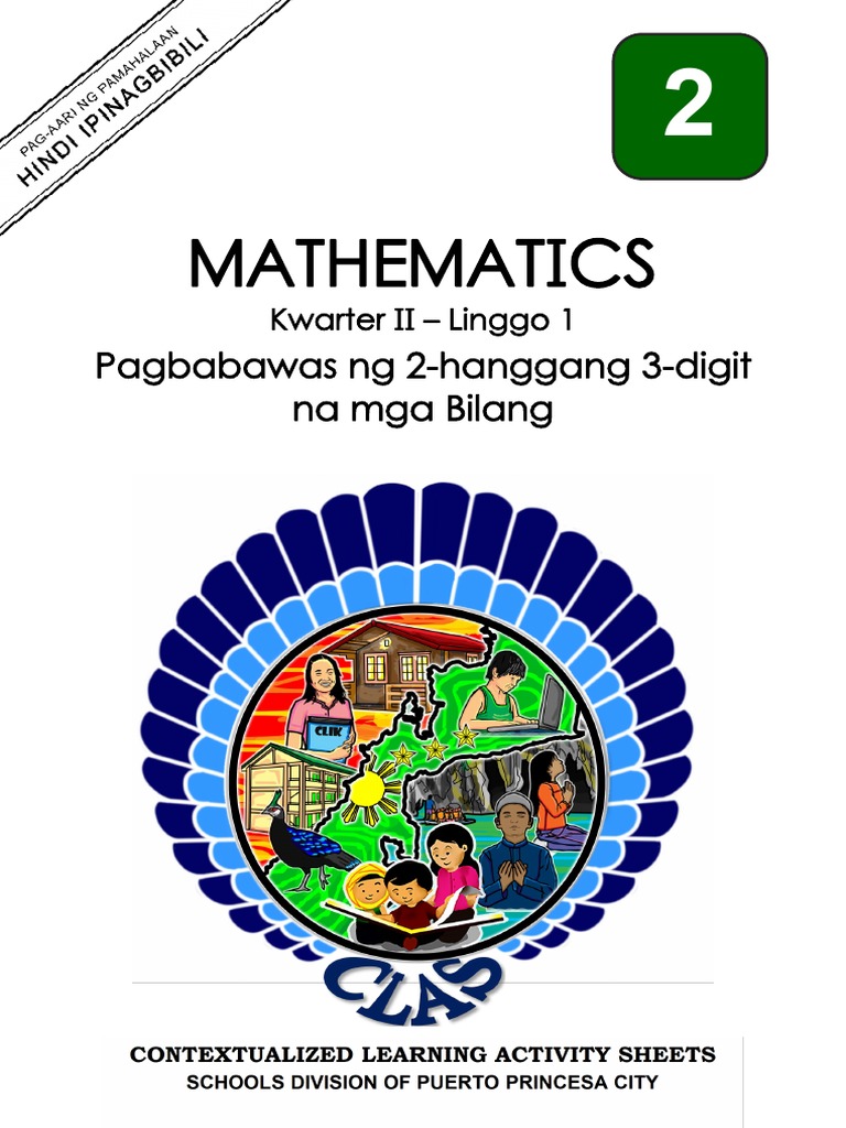 Math2 - q2 - Clas1 - Pagbabawas Sa 2 Hanggang 3 Digit Na Mga Bilang Na May Minuend Hanggang 999 ...