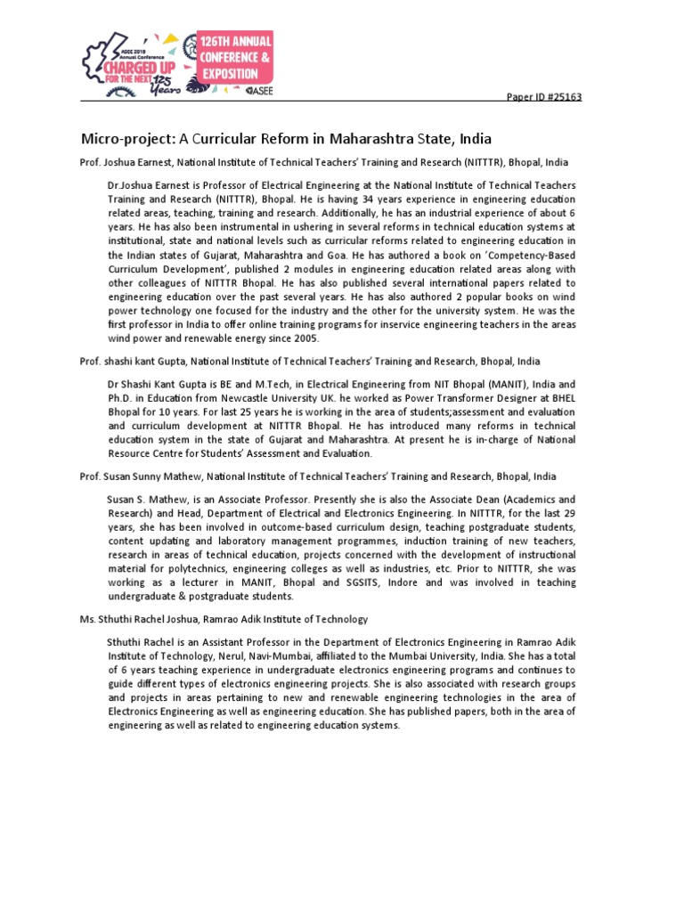 EMI Micro-Project NEW | PDF | Educational Assessment | Curriculum