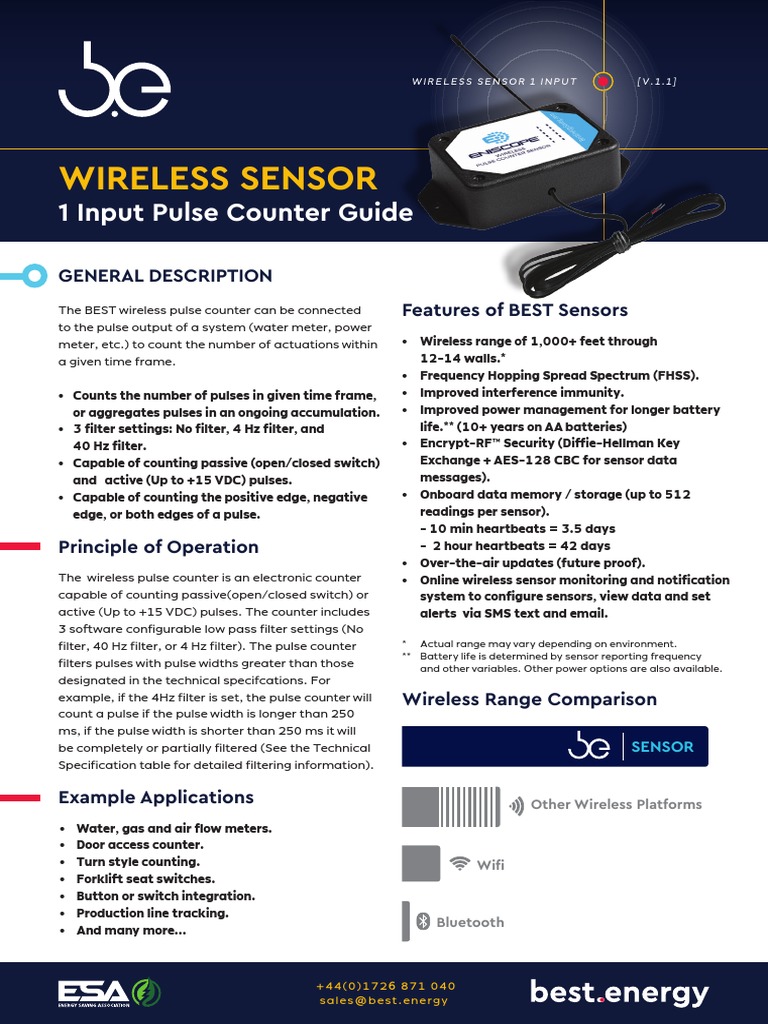 Wireless Pulse Counter | PDF | Gases | Wireless Sensor Network