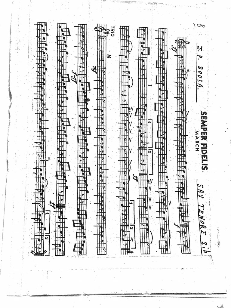 Semper Fidelis Sax | PDF