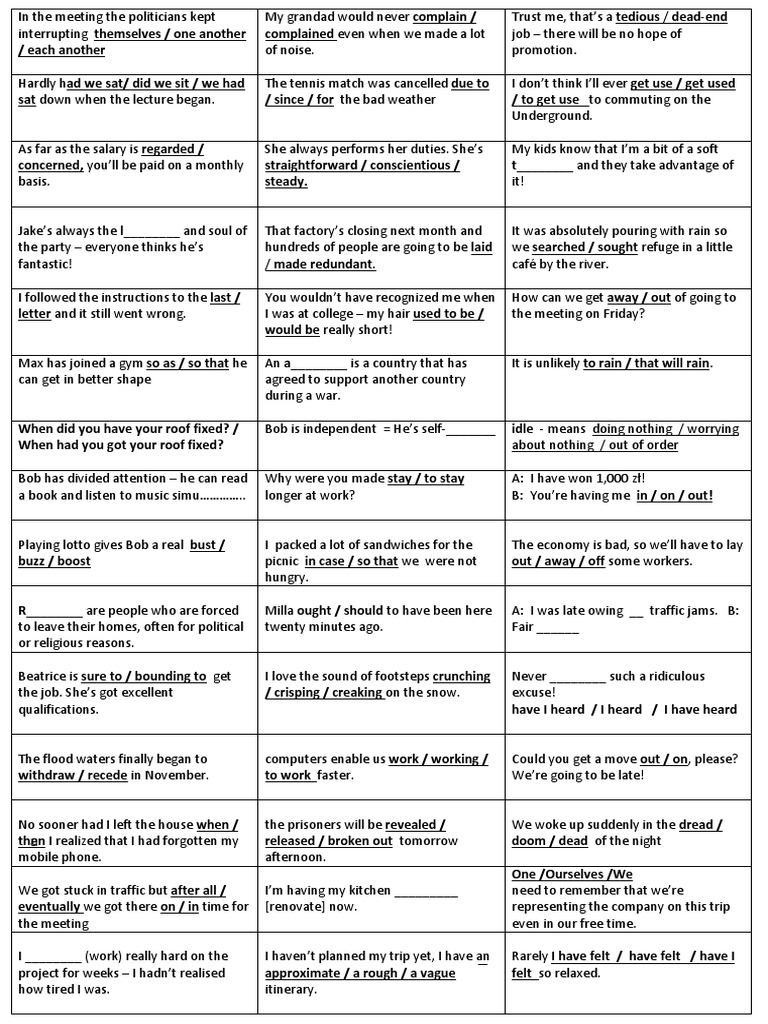 Revision Units 1 2 3 4 5 A | PDF