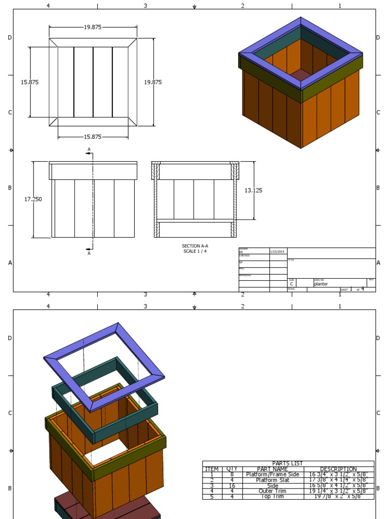 PLANS Planter Box Square | PDF
