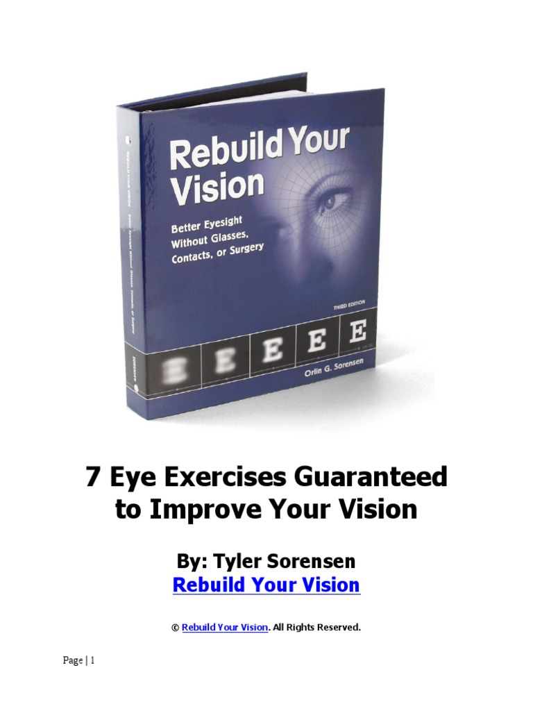 7 Eye Exercises | PDF | Vision | Light