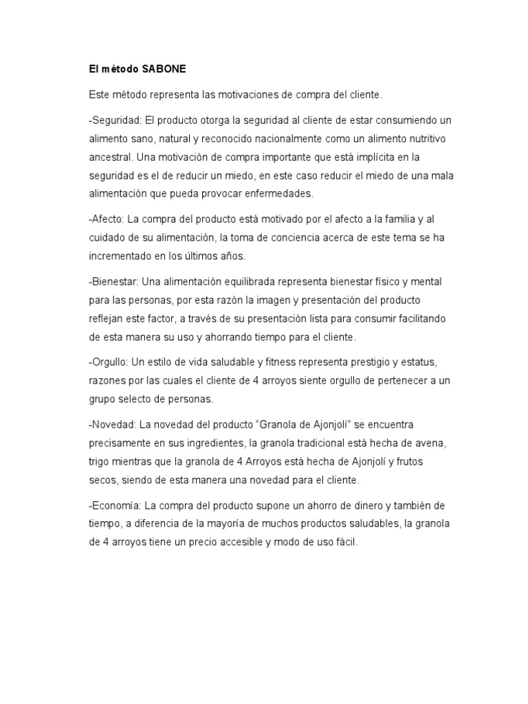 El Método SABONE | PDF