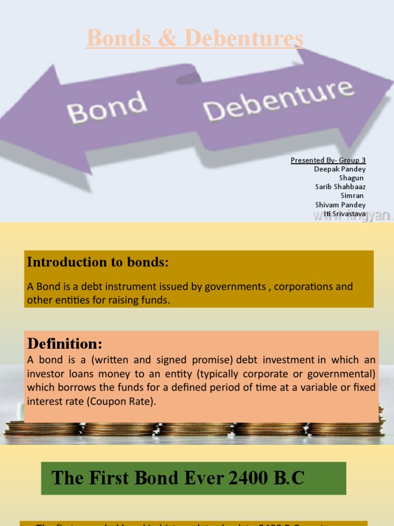Bonds & Debentures Overview | PDF | Debenture | Bonds (Finance)