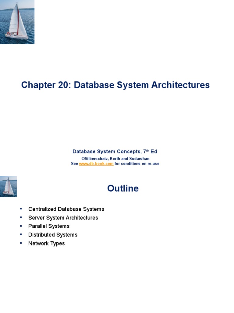 Chapter 20 Database System Architectures Pdf Process Computing Databases 