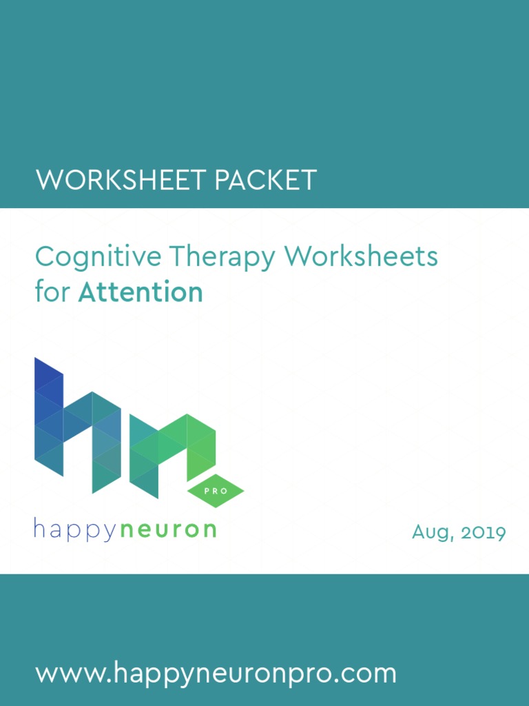 ATTENTION Worksheets | PDF | Cognition | Worksheet