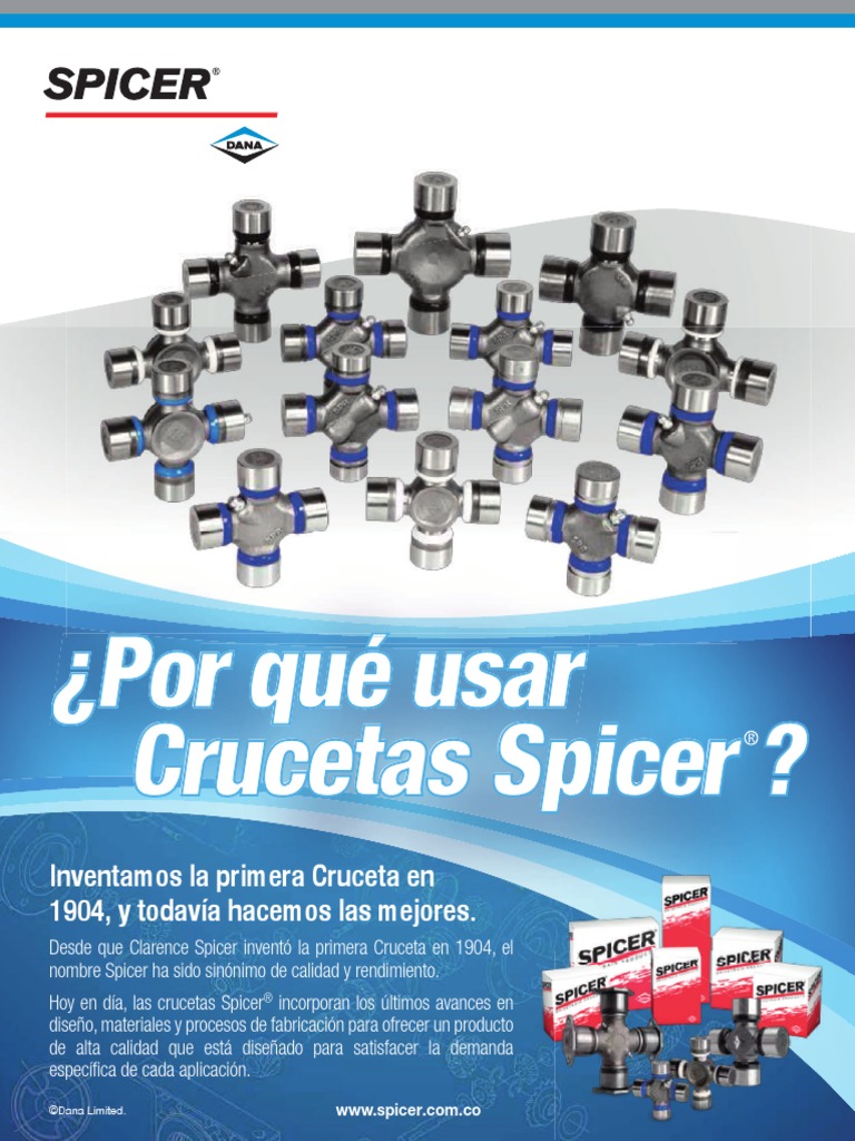 Catalogo Crucetas Spicer | PDF | Industria del vehículo | Vehículos