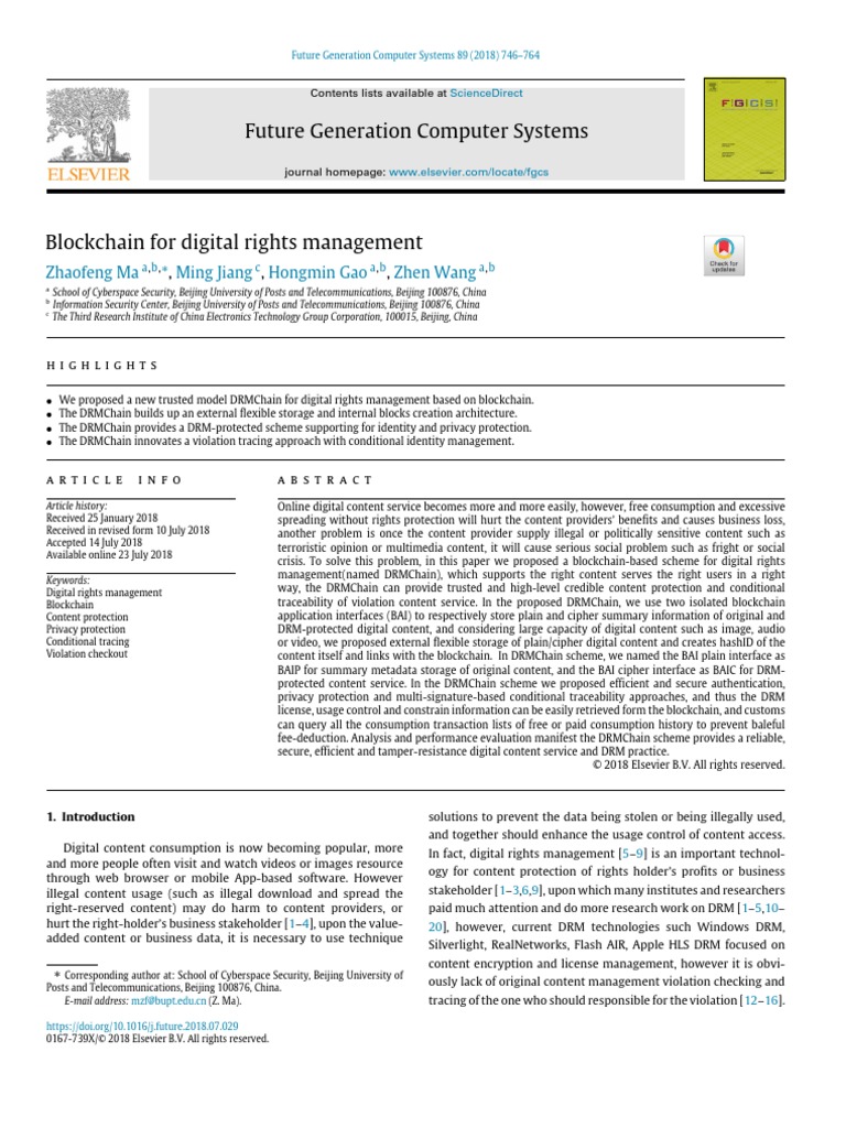 Blockchain For Digital Rights Management | PDF | Digital Rights ...
