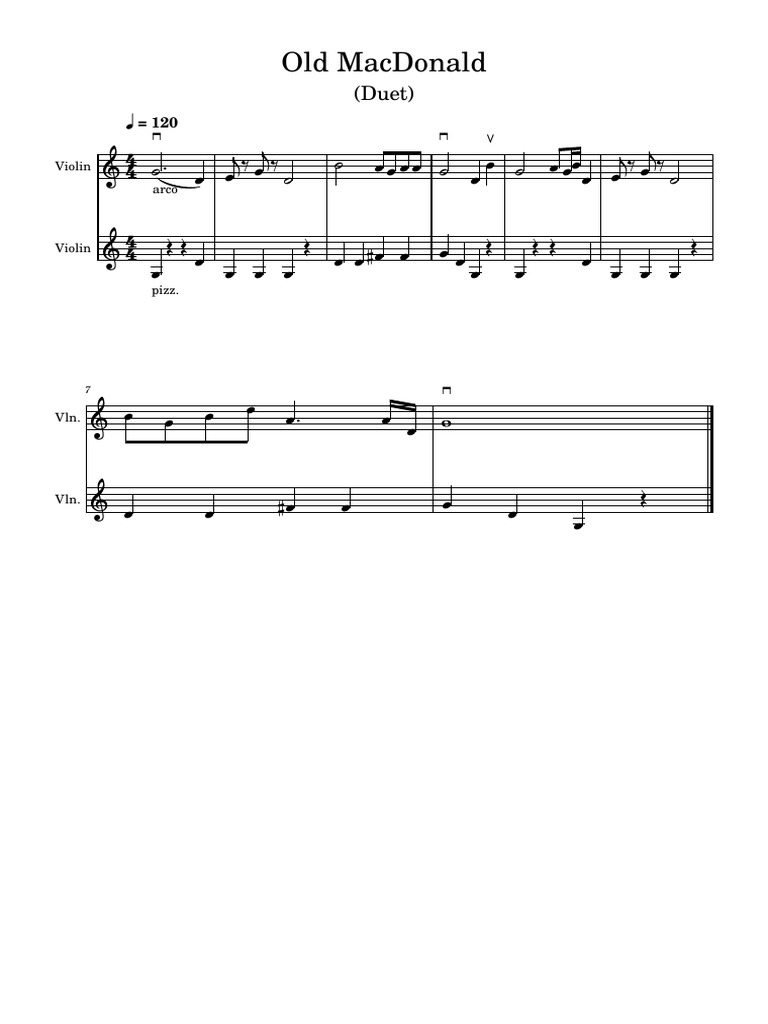 Old MacDonald - Melodic Variation | PDF