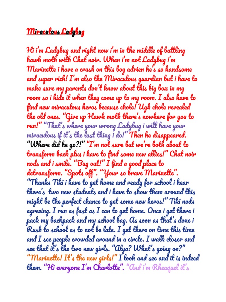 Miraculous Ladybug | PDF