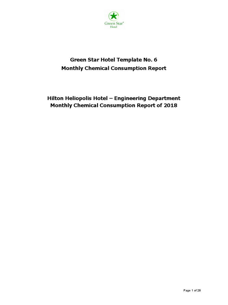 Monthly Chemical Report - 2018 | PDF | Pesticide | Chlorine