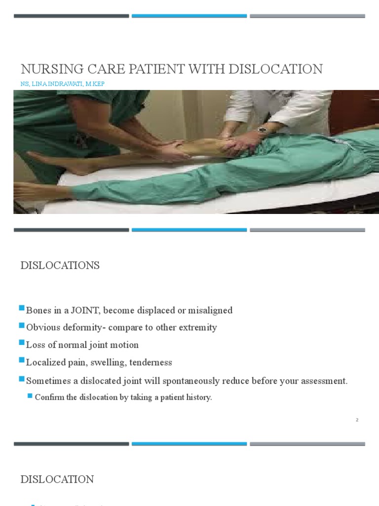 Nursing Care Patient With Dislocation | PDF