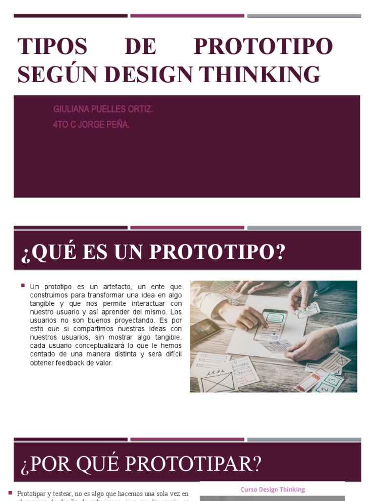 Tipos de Prototipo Según Design Thinking | PDF | Cognición