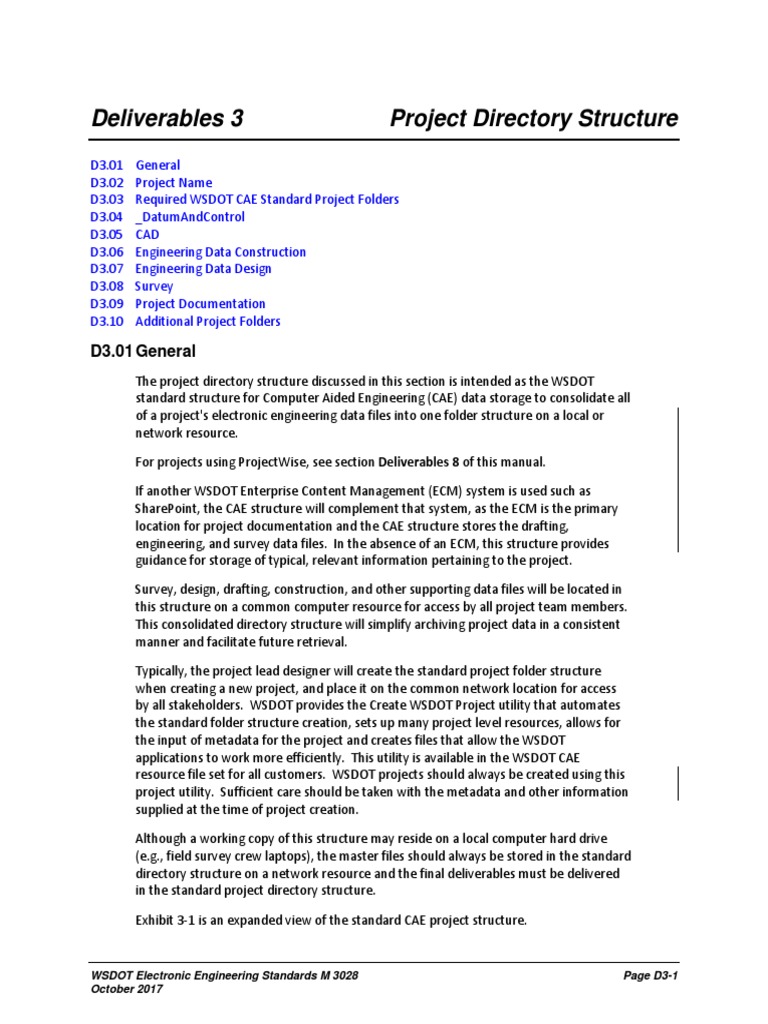 Deliverables 3 Project Directory Structure: D3.01 General | PDF ...