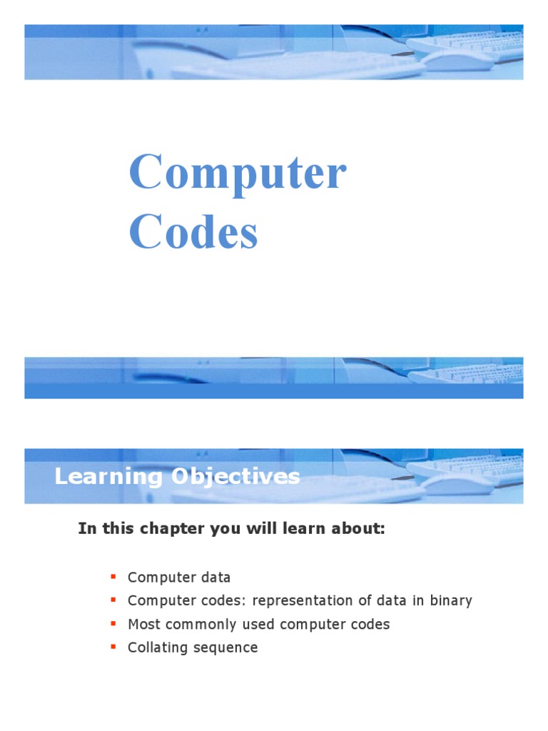 Chapter 4 Computer Codes | PDF | Character Encoding | Binary Coded Decimal