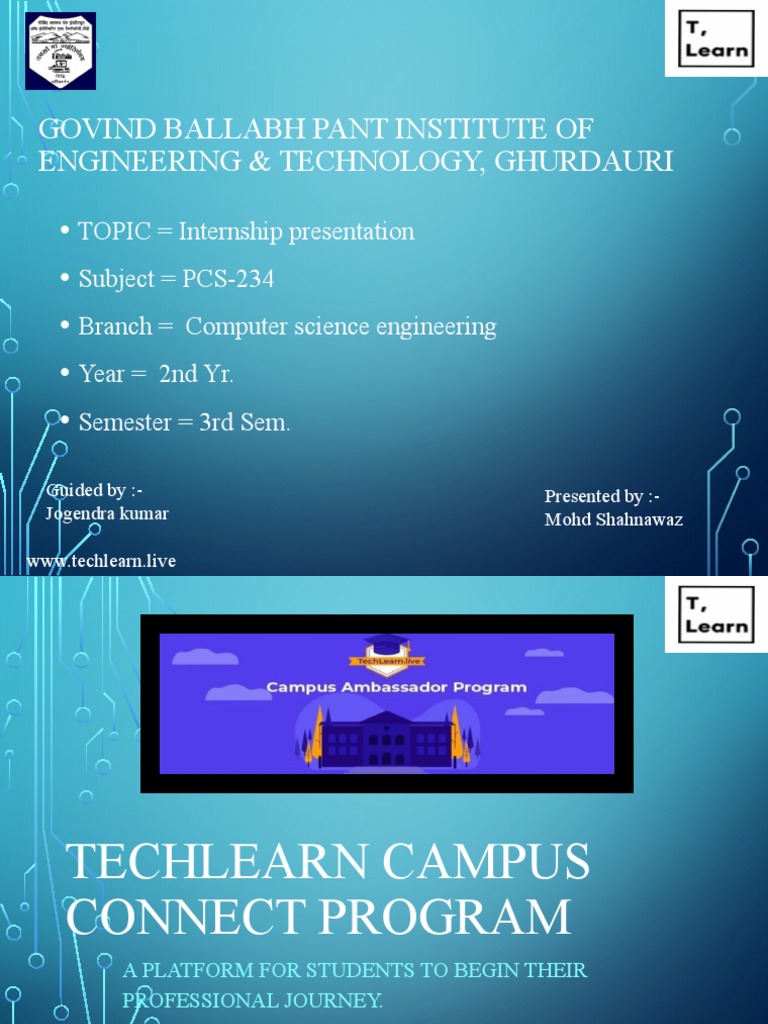 TechLearn Campus Connect Program | PDF | Educational Technology | Communication
