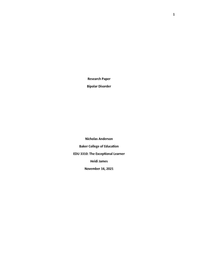 Edu 3310 Research Paper Final Draft Nanderson | Descargar gratis PDF ...