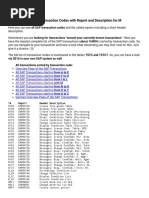 SAP MM Master Data T-Code List | PDF | Computers