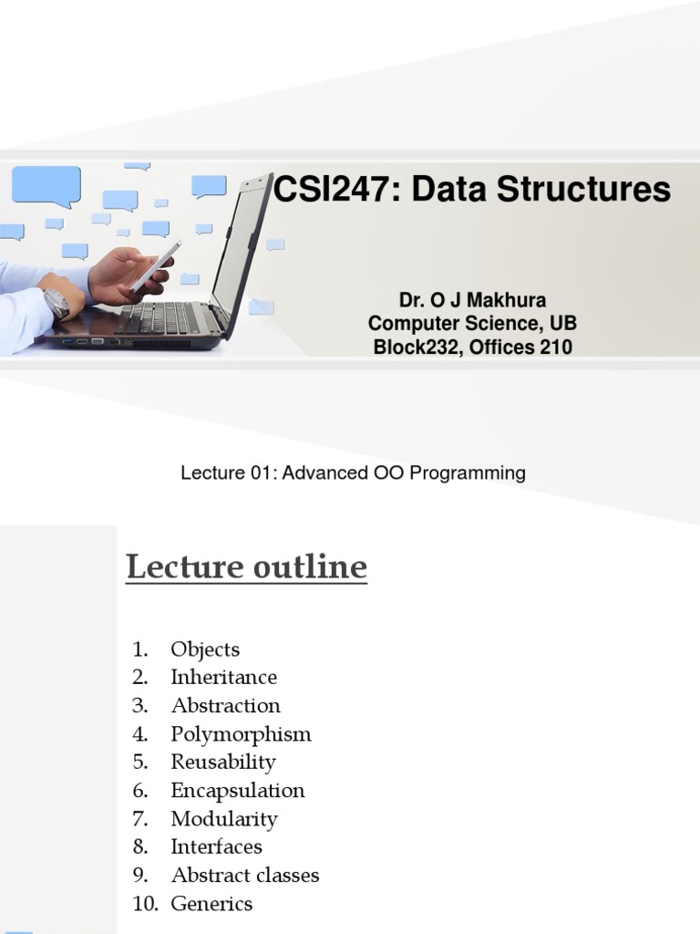 CSI247 - Lec01 - Objects | Download Free PDF | Inheritance (Object Oriented Programming) | Class ...
