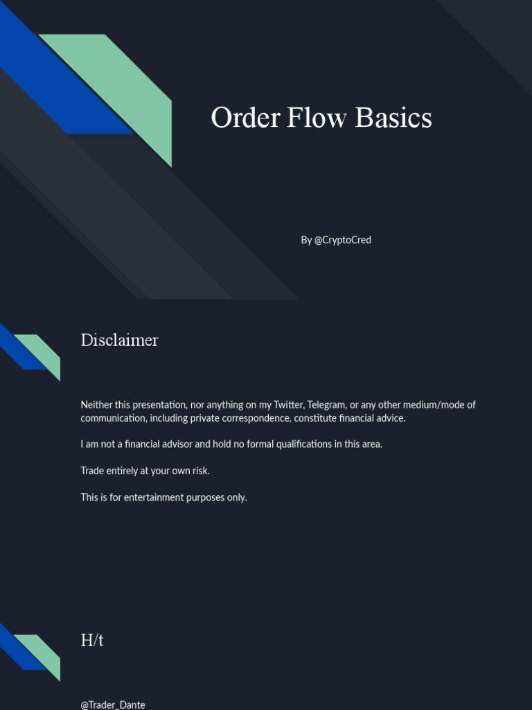 Institutional Order Flow Basics | PDF | Order (Exchange) | Market Liquidity