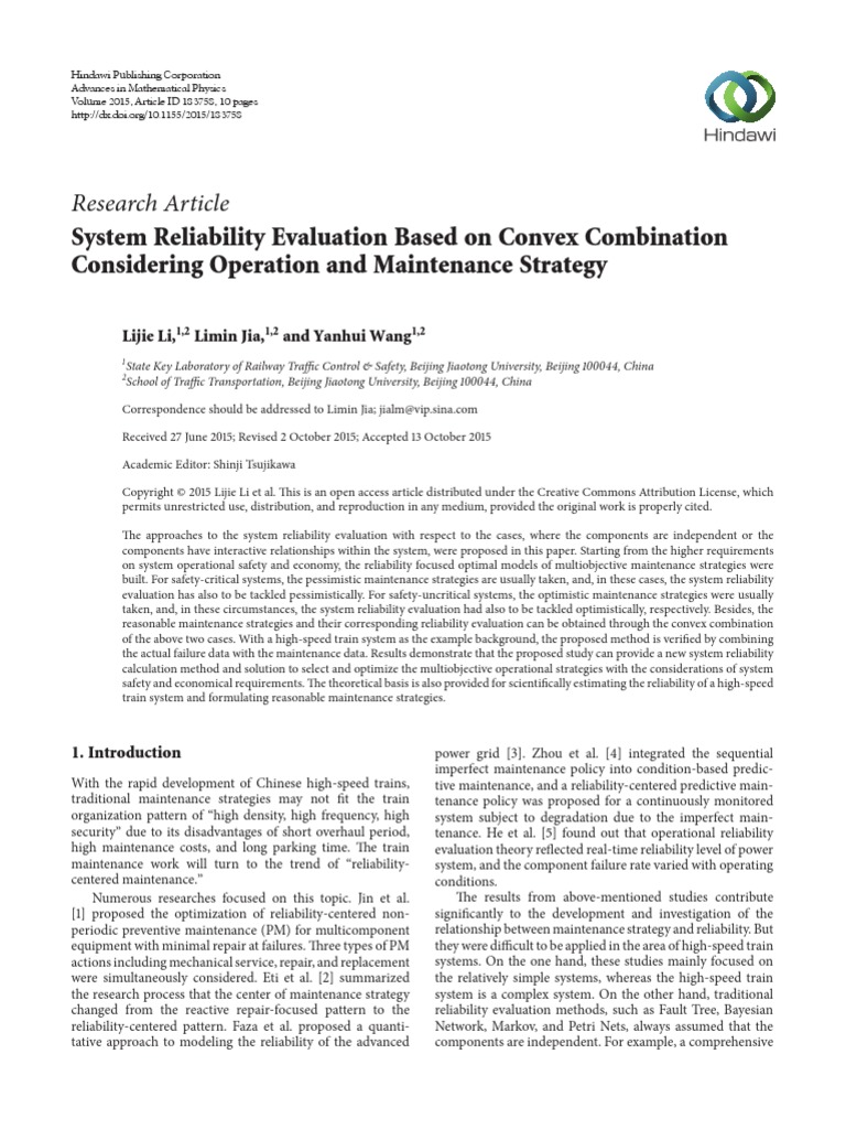 System Reliability Evaluation Based On C | PDF | Reliability Engineering | Estimation Theory