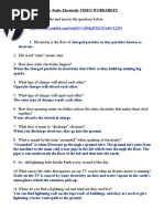 Bill Nye Electricity Video Worksheet | PDF | Electricity | Electron