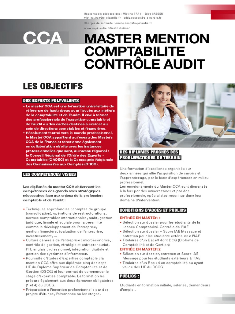 Plaquette Master Mention Comptabilite Controle Audit | PDF | Audit ...