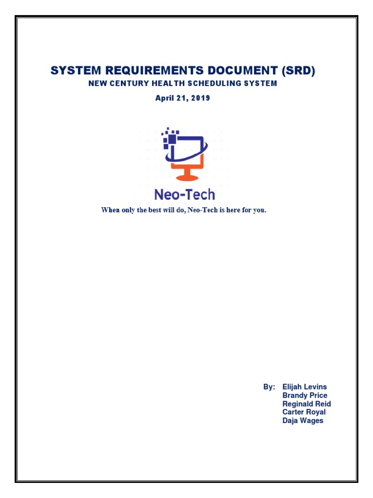 SRD Outline | Download Free PDF | Software | Application Software