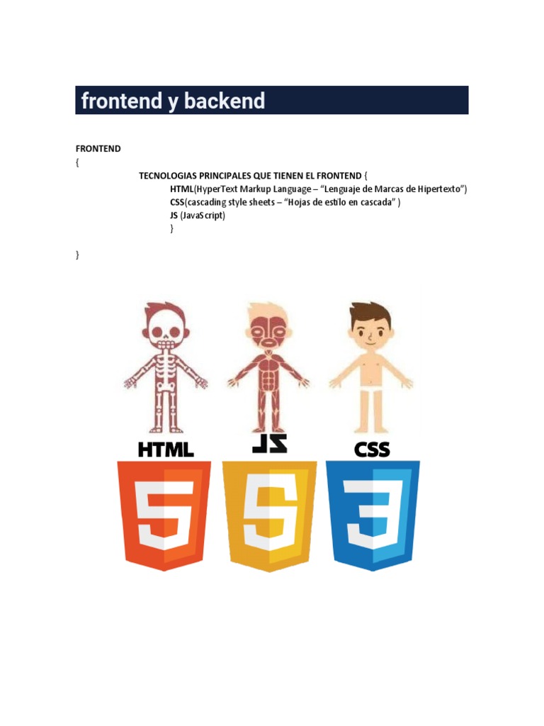 Frontend y Backend | PDF | Computación en la nube | Software de la ...
