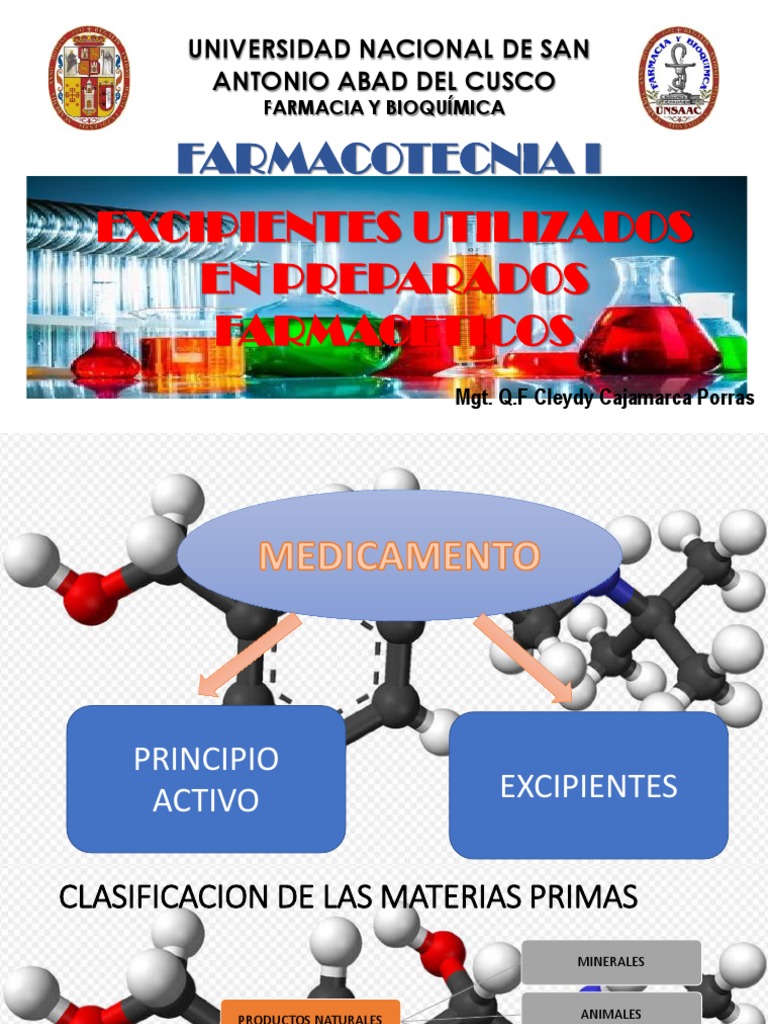 Excipientes en Medicamentos: Definición y Tipos | PDF | Tableta ...