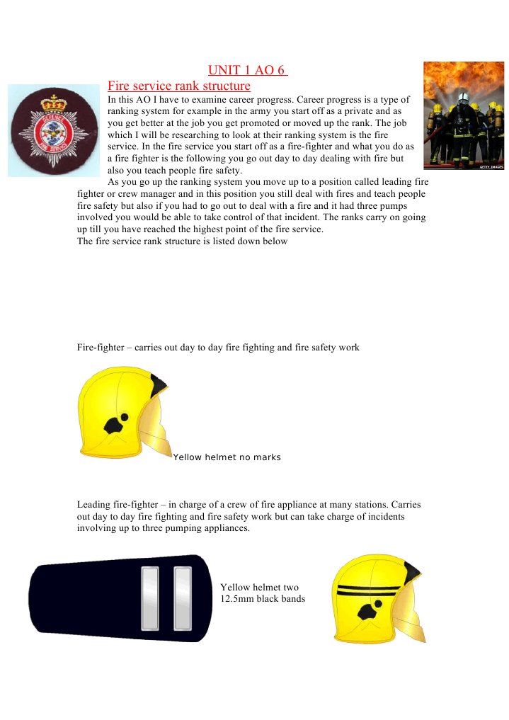 Fire Service Rank Structure | PDF | Firefighter | Combustion