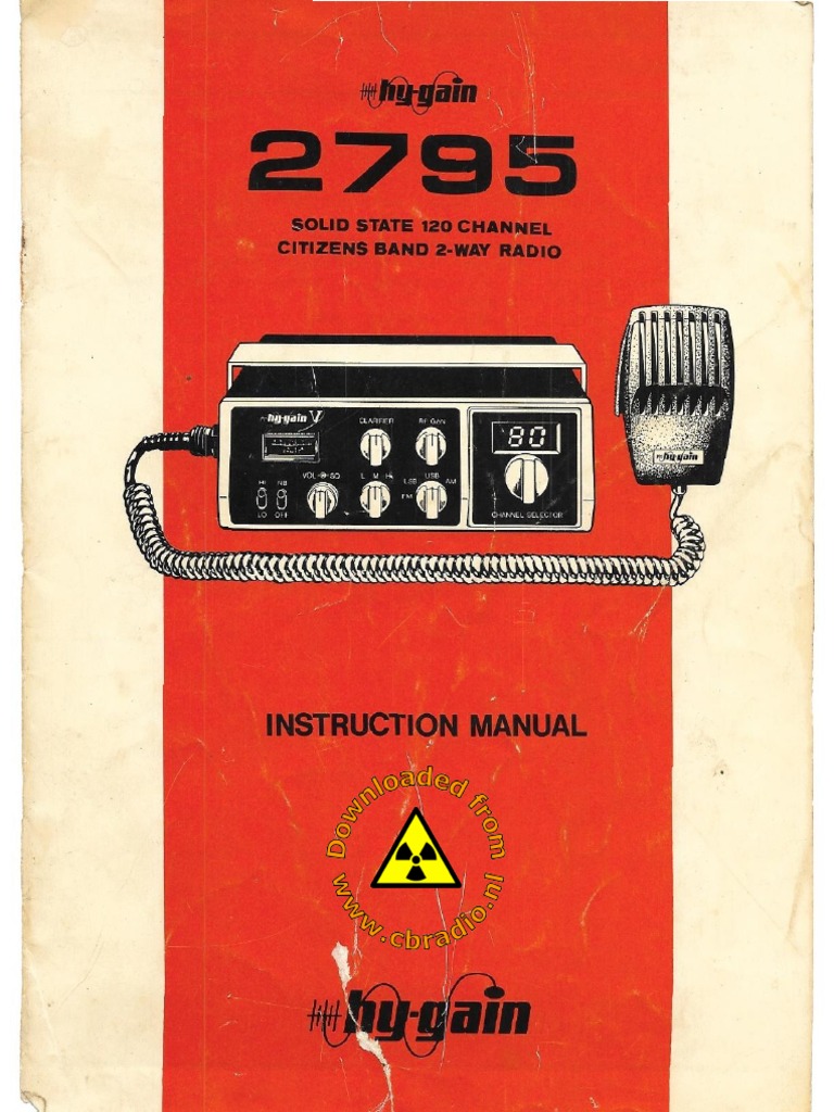 Manual Hy-Gain 2795 ENG | PDF | Frequency Modulation | Broadcast Engineering