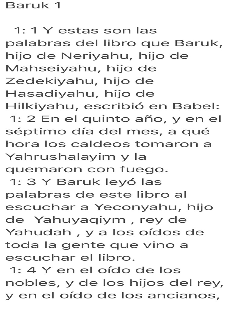 Lamento y Oración de Baruk | PDF | Religión y espiritualidad