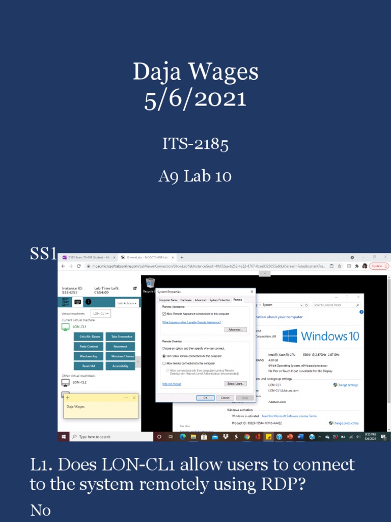 Daja Wages 5/6/2021: A9 Lab 10 | PDF